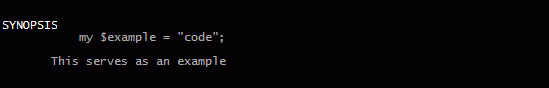 Documenting Perl Code With Pod 