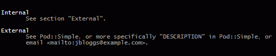 Documenting Perl Code With Pod 2517